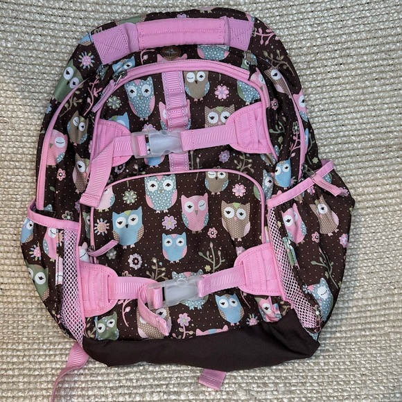 Pottery Barn | Accessories | Pottery Barn Kids Pink And Brown Owl Print ...